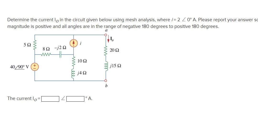 Solved Determine the current IO in the circuit given below | Chegg.com