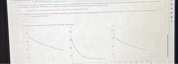 A cup of water at an initial temperature of 74°C is | Chegg.com