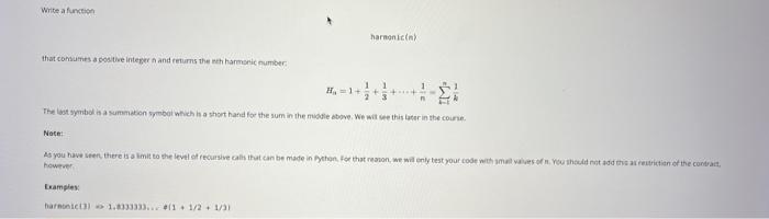 Solved Write a function that consumes a positive integer n | Chegg.com