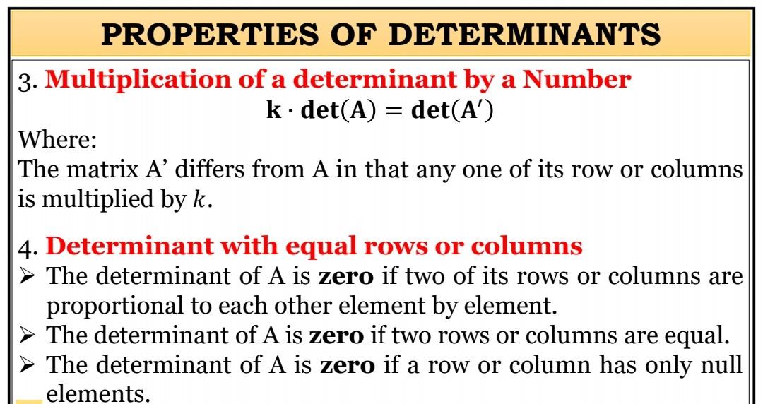 Solved Prove that the properties of determinants are true by | Chegg.com