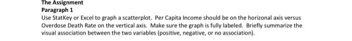 include graph from statkey or excel. using data below | Chegg.com