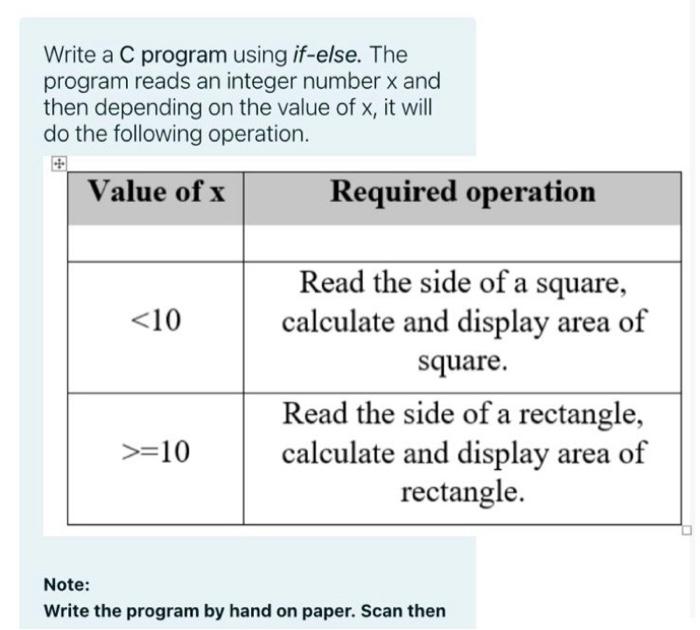 Solved Write A C Program Using If Else The Program Reads An 7328