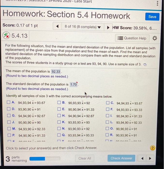 Solved how can i solve for the standard dev. and how can i | Chegg.com