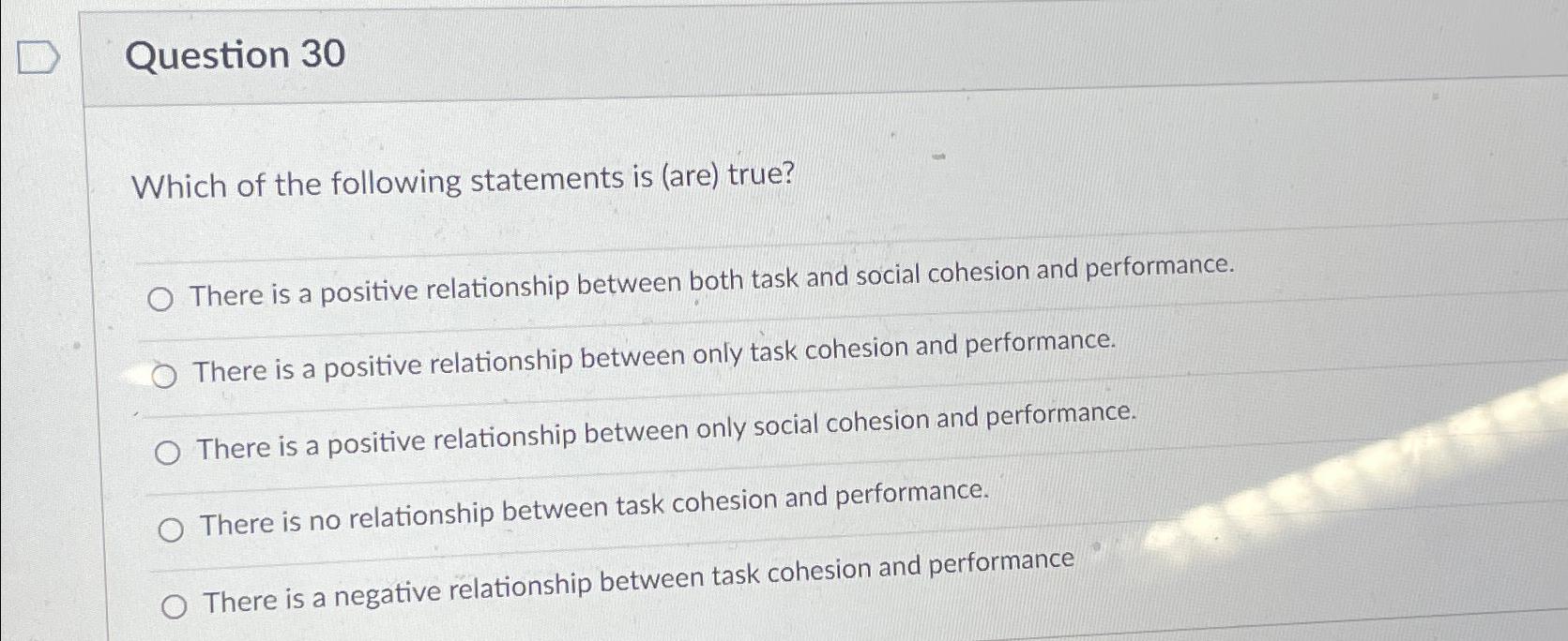 Solved Question 30Which of the following statements is (are) | Chegg.com