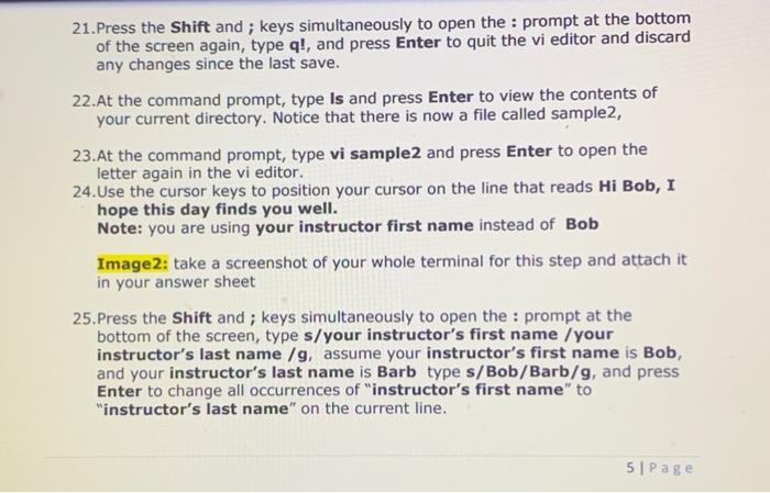 Solved Exploring Linux Filesystems Part b Create and Edit | Chegg.com