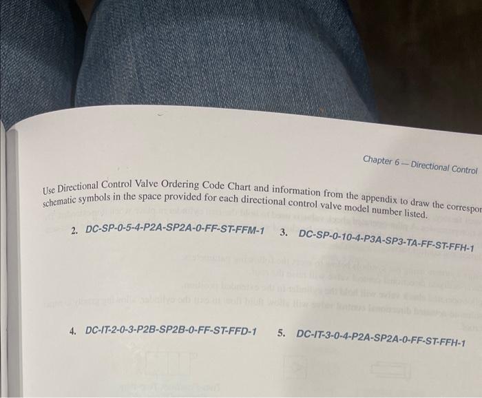 Solved Use Directional Control Valve Ordering Code Chart and | Chegg.com