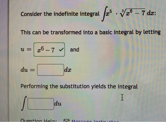 Solved Consider the indefinite integral dc: This can be | Chegg.com Solved Consider the indefinite integral dc: This can be | Chegg.com