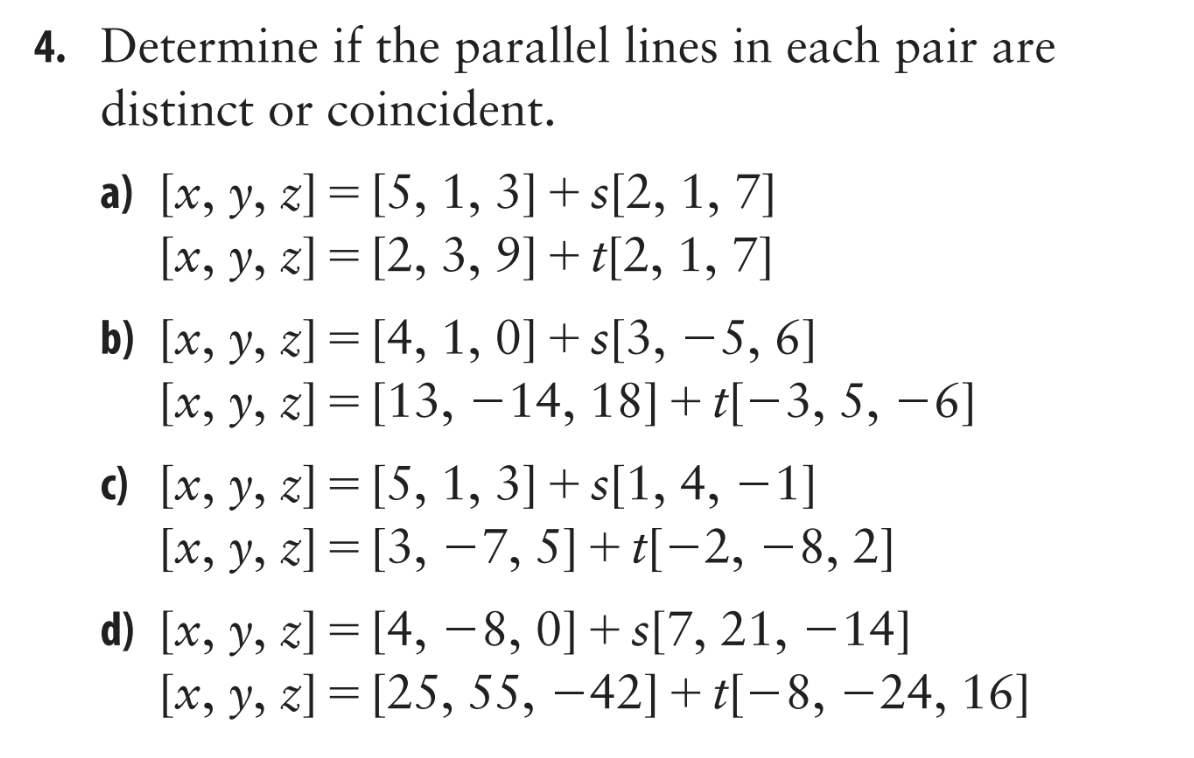 Solved Determine if the parallel lines in each pair | Chegg.com