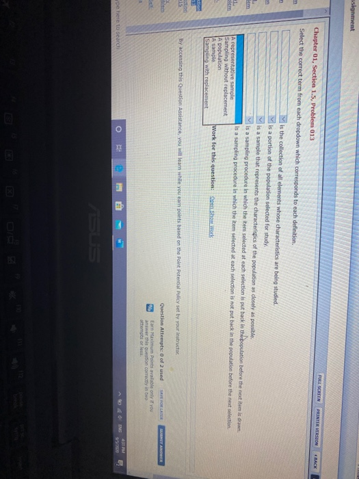 Solved Assignment > Open Assignment FULL SCREEN PRINTER | Chegg.com