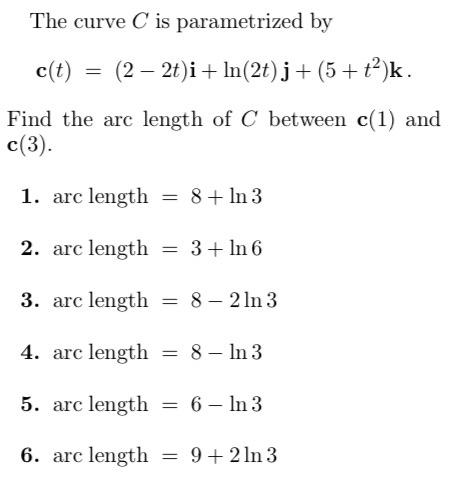 Solved The curve C is parametrized by | Chegg.com