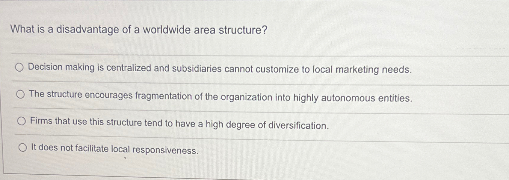Solved What is a disadvantage of a worldwide area | Chegg.com