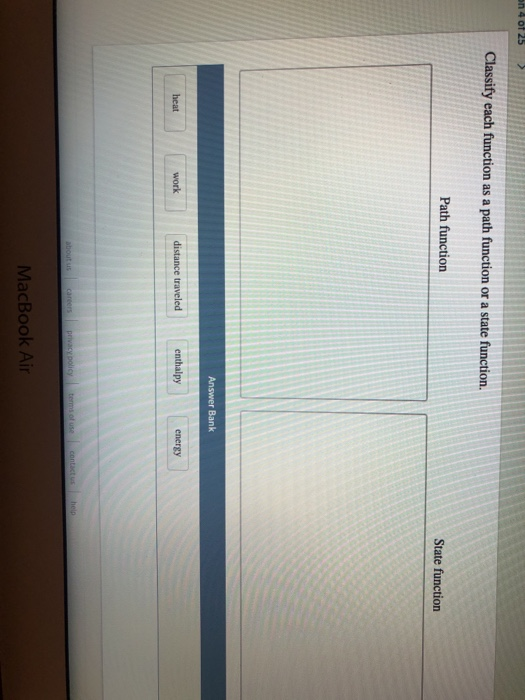 Solved On 4 Of 25 Classify Each Function As A Path Function 9067