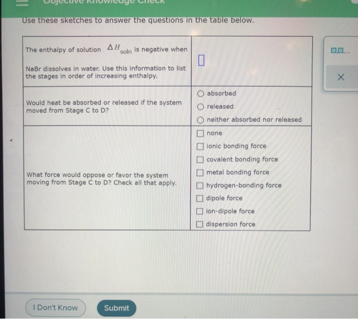 Solved Objective Knowledge Check A small amount of sodium | Chegg.com