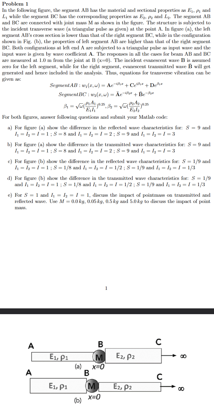Solved Problem 1In ﻿the following figure, the segment AB | Chegg.com
