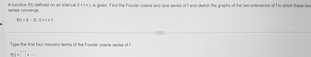 Solved A function f(t) defined on an interval 0 | Chegg.com