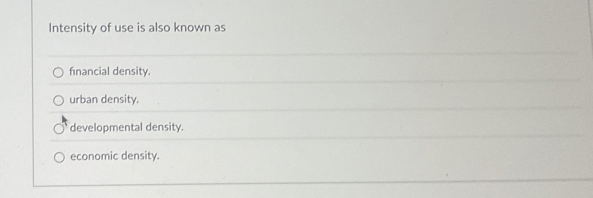 Solved Intensity of use is also known asfinancial | Chegg.com