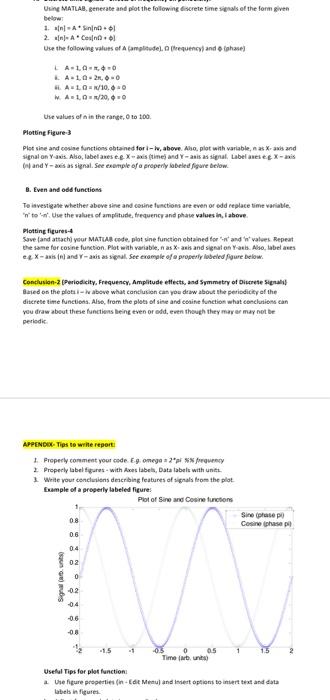 Solved Using MATLAB, generate and plot the following | Chegg.com