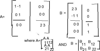 Solved compute AB by block multiplication ,using the | Chegg.com
