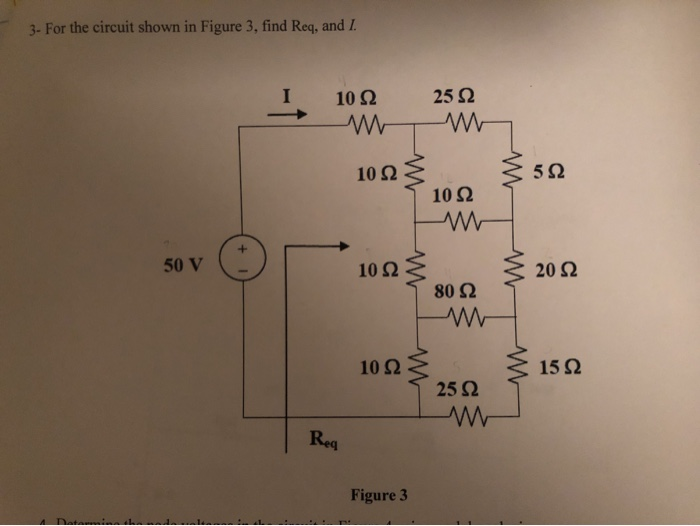 Solved 3- For the circuit shown in Figure 3, find Req, and | Chegg.com