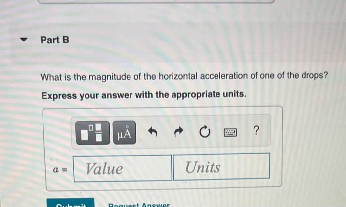 Solved Part A Falling raindrops frequently develop an | Chegg.com