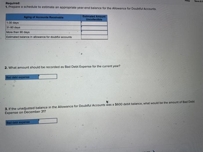 Solved E8-7 Computing Bad Debt Expense Using Aging of | Chegg.com