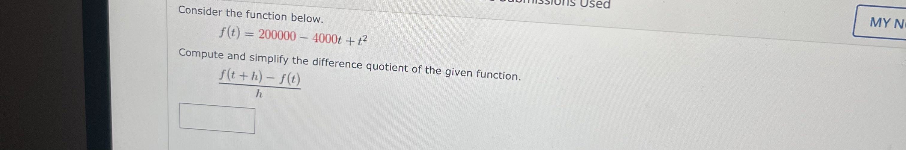 Solved Consider the function | Chegg.com
