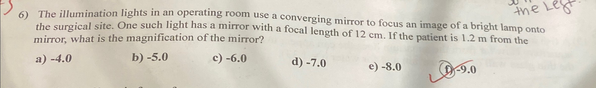 Solved The illumination lights in an operating room use a | Chegg.com