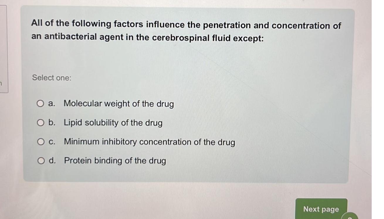Solved All of the following factors influence the | Chegg.com