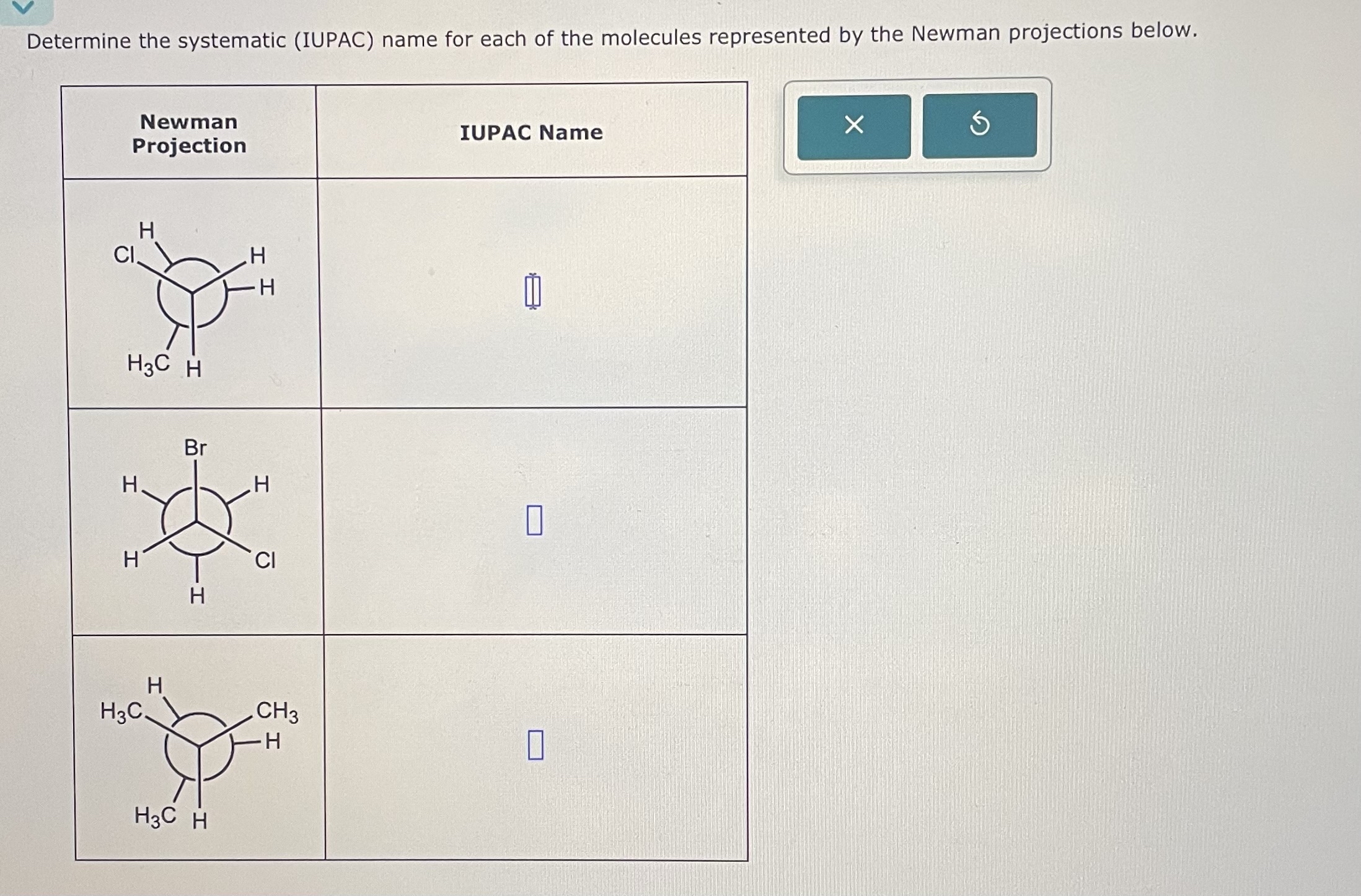 Solved Determine the systematic (IUPAC) ﻿name for each of | Chegg.com
