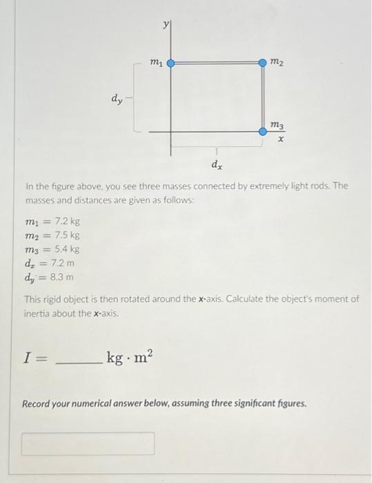 Solved In the figure above, you see three masses connected | Chegg.com