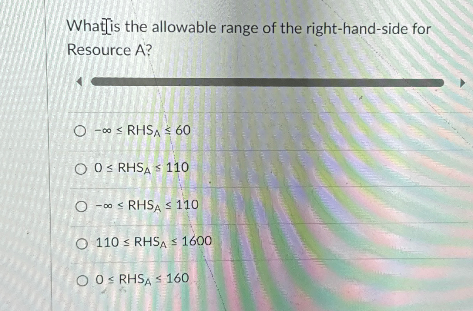 Solved What [is the allowable range of the right-hand-side | Chegg.com