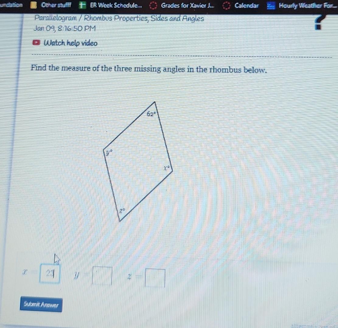 Solved Find the measure of the three missing angles in the | Chegg.com