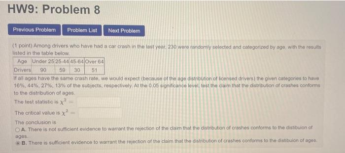 Solved HW9: Problem 8 Previous Problem Problemn List Next | Chegg.com