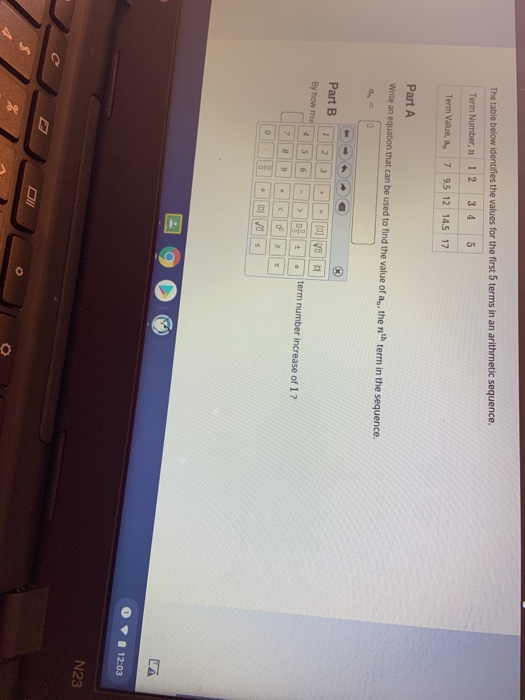 Solved The table below identifies the values for the first 5 | Chegg.com