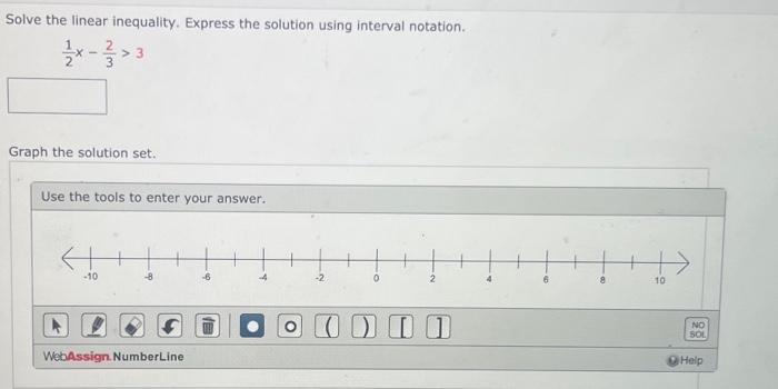 Solved Solve the linear inequality. Express the solution | Chegg.com