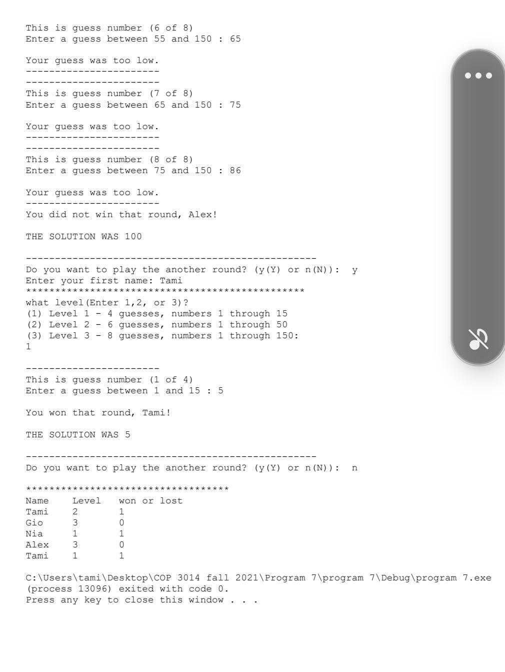 Solved Guessing Game But With An Array And Functions Cant 0110