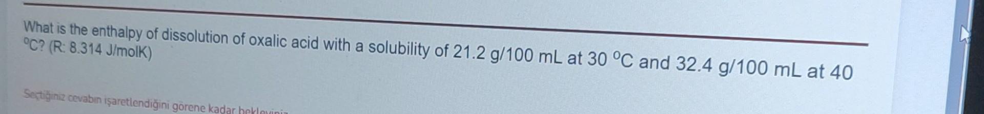 Solved What is the enthalpy of dissolution of oxalic acid | Chegg.com