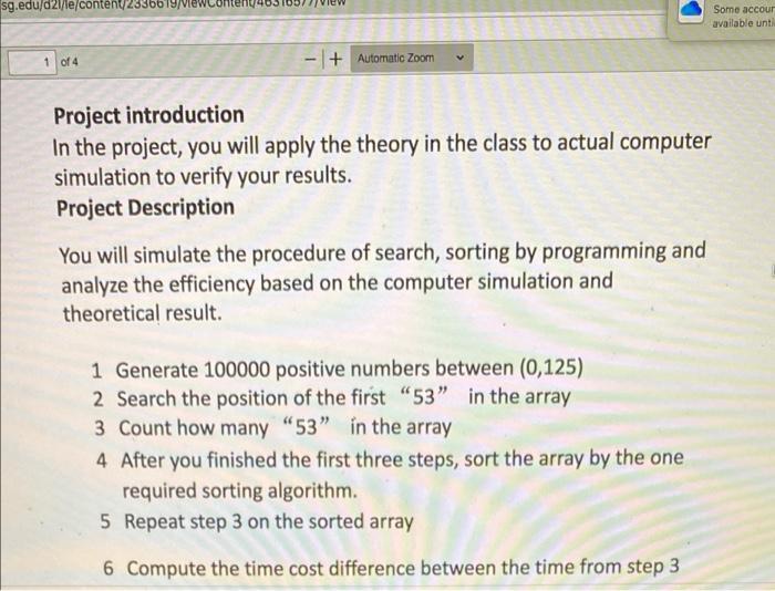 Solved Analysis Of Algorithms: Write the program using a | Chegg.com