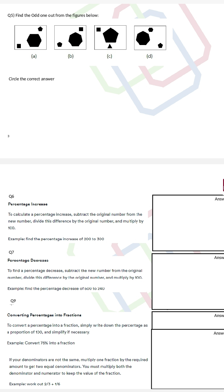 Solved Q5) ﻿Find the Odd one out from the figures | Chegg.com