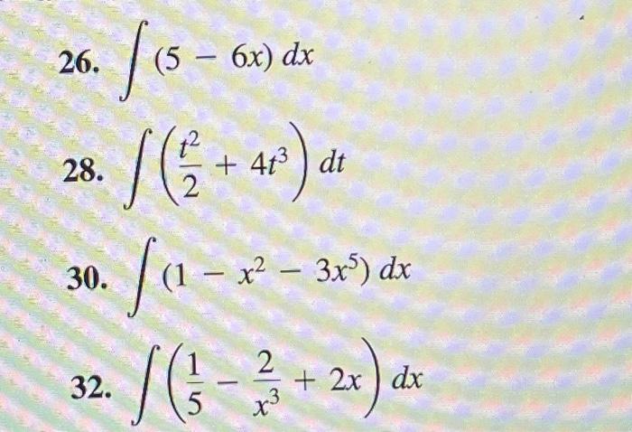 Solved Finding Indefinite Integrals In Exercises 25-70, find | Chegg.com