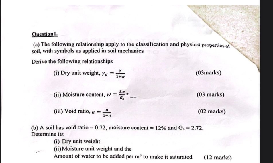 Solved Question 1.(a) ﻿The following relationship apply to | Chegg.com