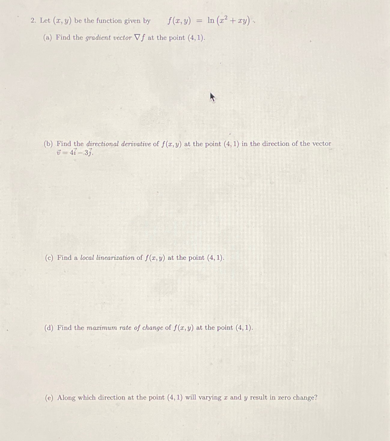 Solved Let (x,y) ﻿be the function given by | Chegg.com