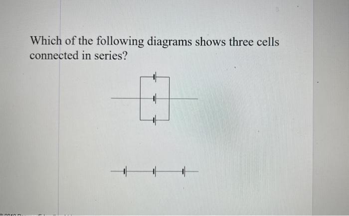 Solved Which of the following diagrams shows three cells | Chegg.com
