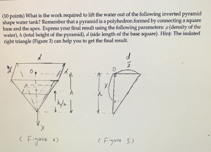 Solved (10 points) What is the work required to lift the | Chegg.com