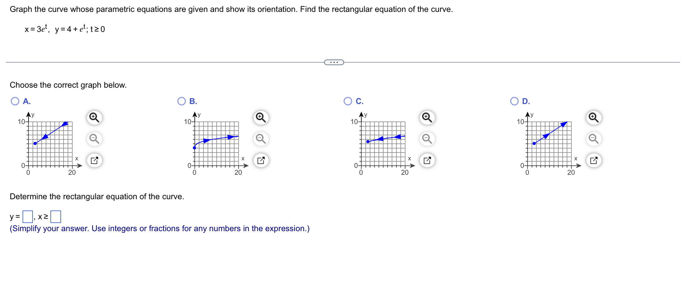 Solved Graph the curve whose parametric equations are given | Chegg.com