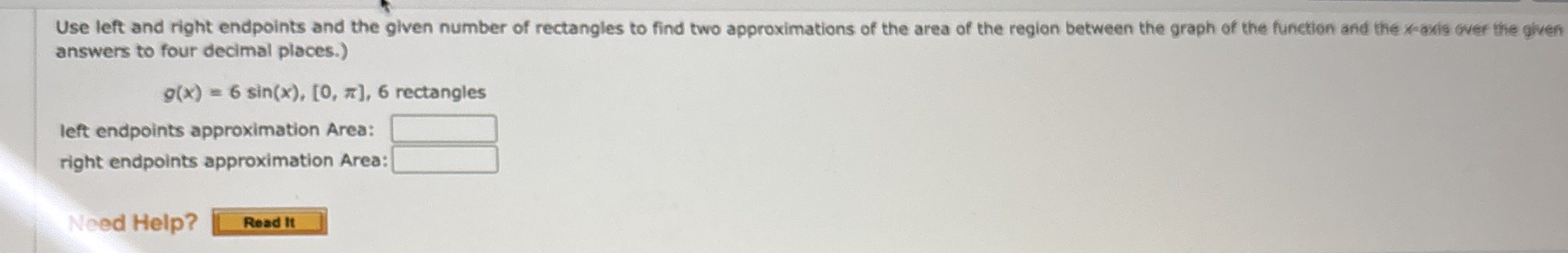 Solved Use left and right endpoints and the given number of | Chegg.com