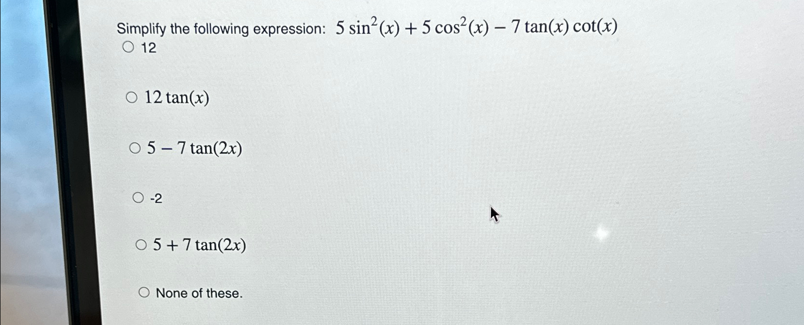 Solved Simplify the following expression: | Chegg.com