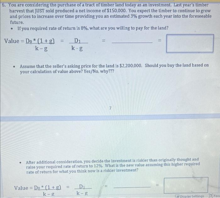 Solved Let's use the shortcut formula called the Gordon | Chegg.com
