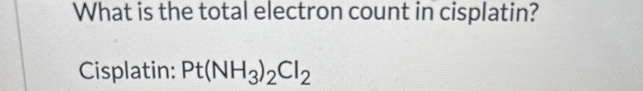 High Quality SOLUTION What is the total electron count in | Chegg.com