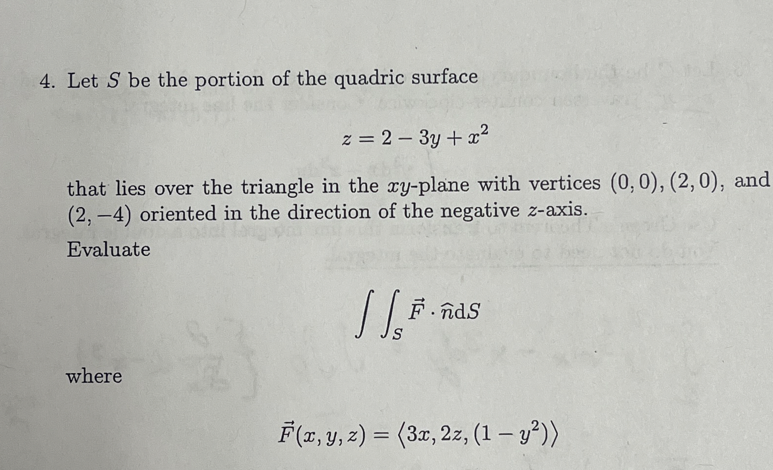 Solved Let S ﻿be the portion of the quadric | Chegg.com